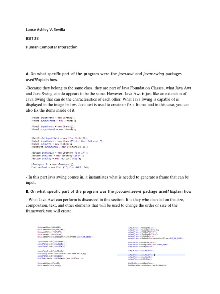 HCI - 06 Lab Exercise 1 | Download Free PDF | Computer Programming | Computing