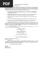 Spa Format | PDF | Power Of Attorney | Notary Public