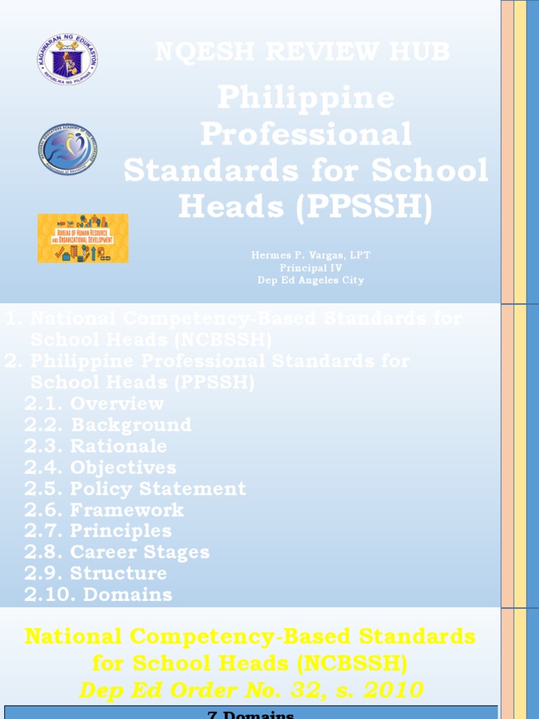 An Overview of the Philippine Professional Standards for School Heads ...