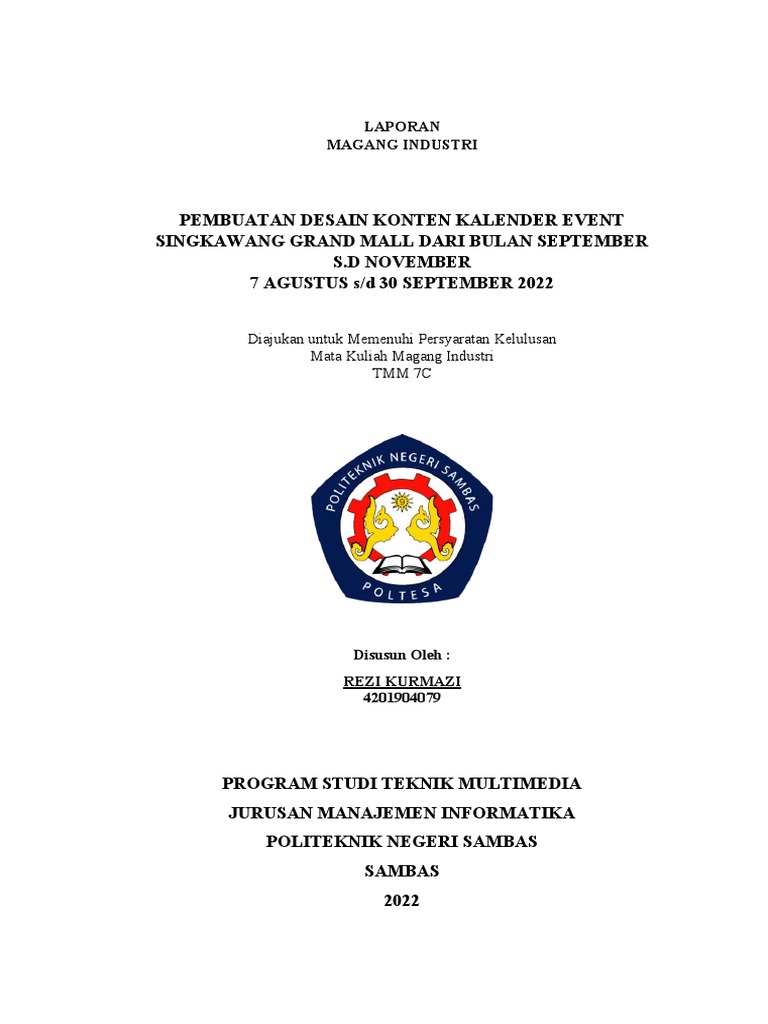 Laporan Magang Industri | PDF