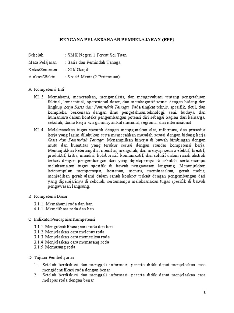 RPP (Contoh PBL) | PDF