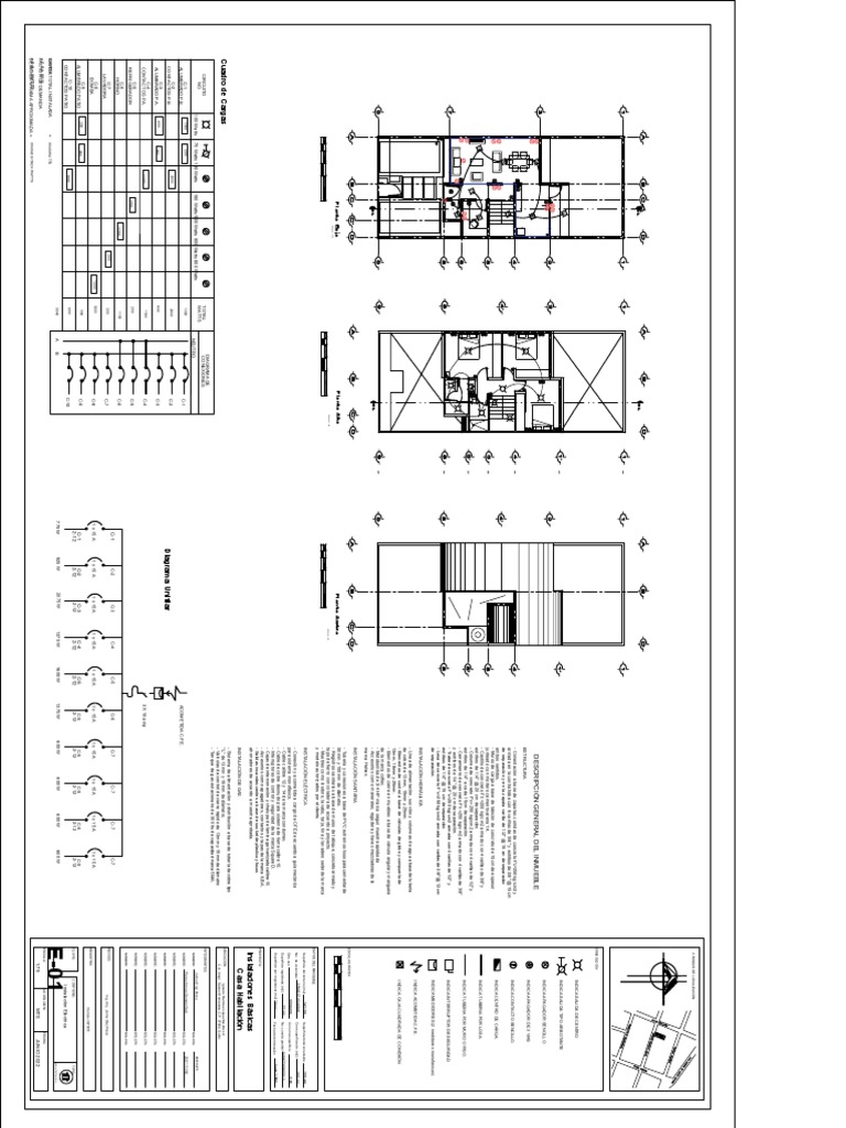 PDF Plano Electrico 1 | PDF | Ingeniería de Edificación | Materiales de construcción