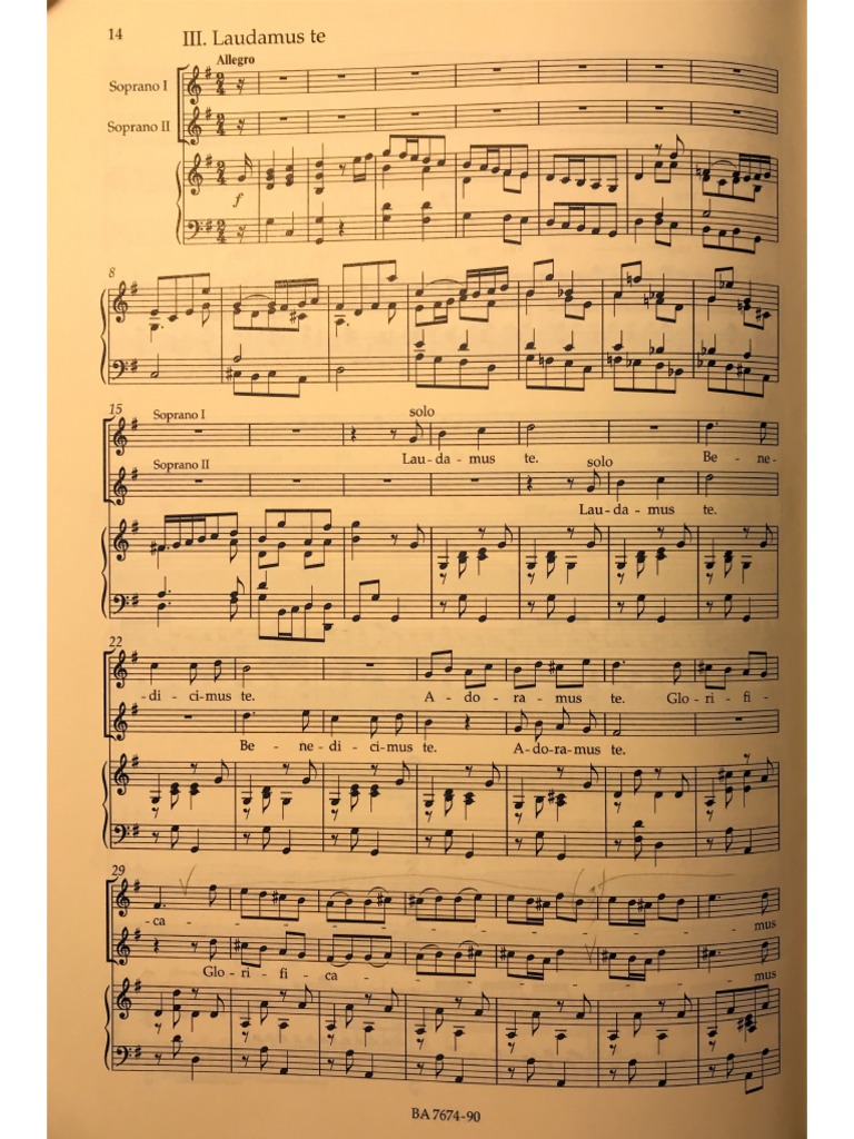 Laudamus Te | PDF