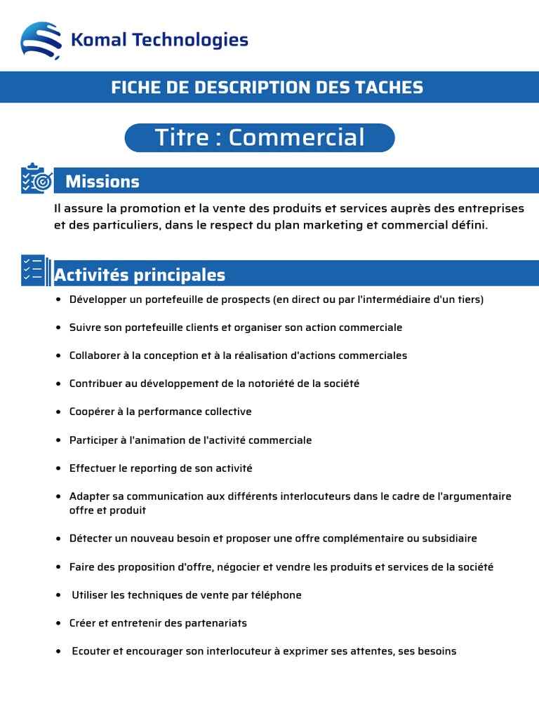 Stratégies pour un Commercial Efficace | PDF