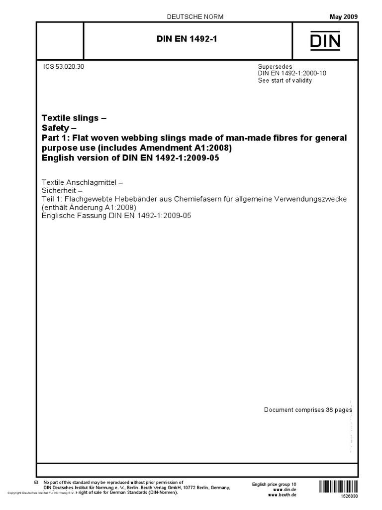 En 1492-1 | PDF | Sewing | Yarn