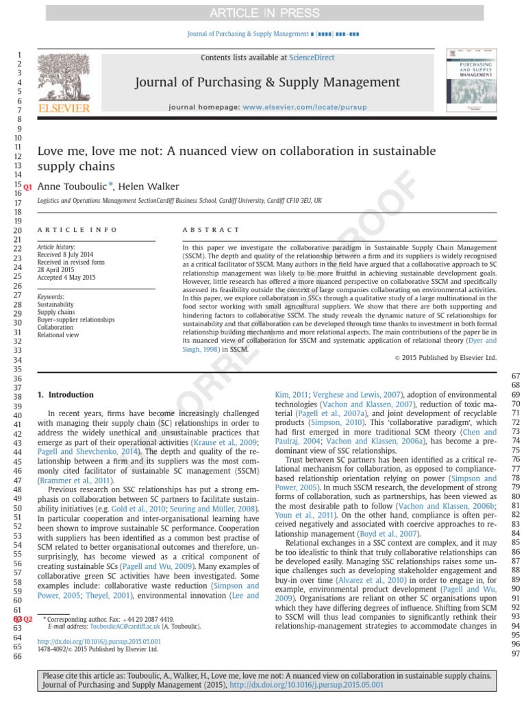 Touboulic, Walker - 2015 - Love Me, Love Me Not A Nuanced View On ...