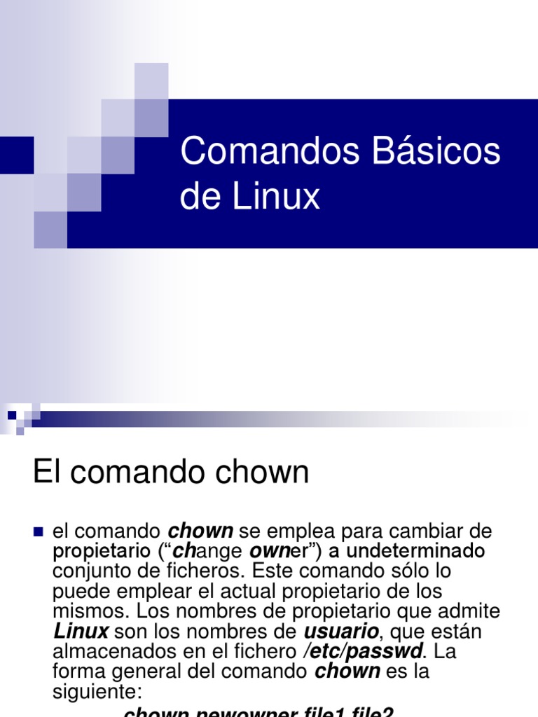 Comandos Básicos de Linux | PDF