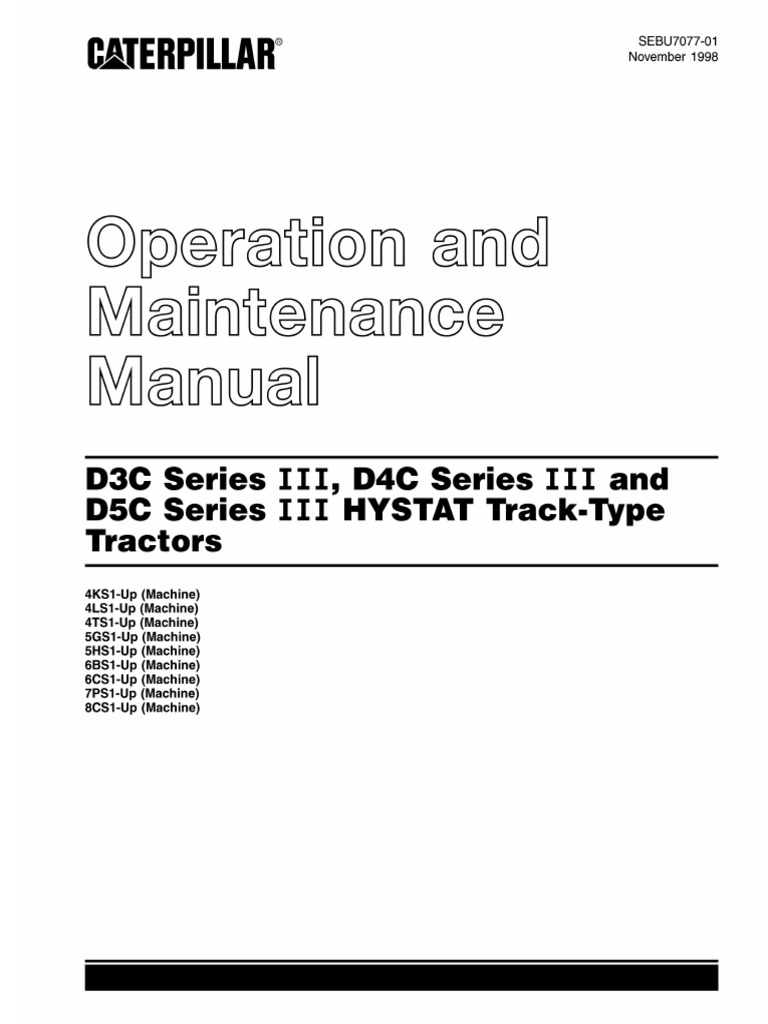 Cat D4 oPS MANUAL | PDF