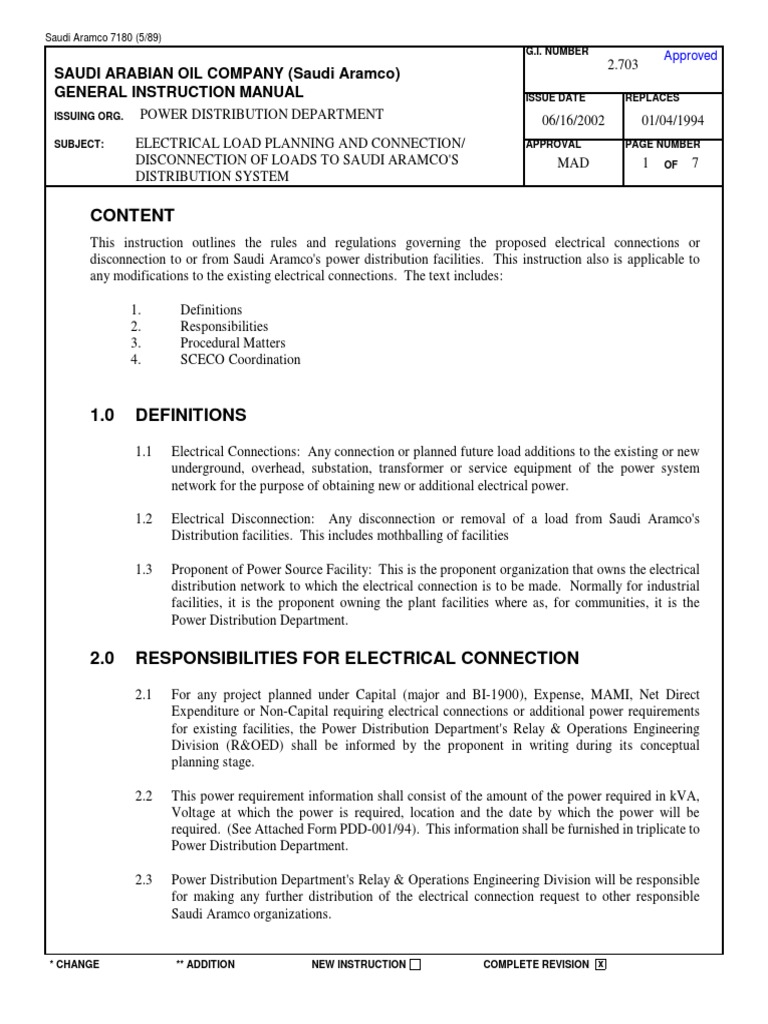 0002 - 703 (1) - Electrical Load Planning and Connection Disconnection ...