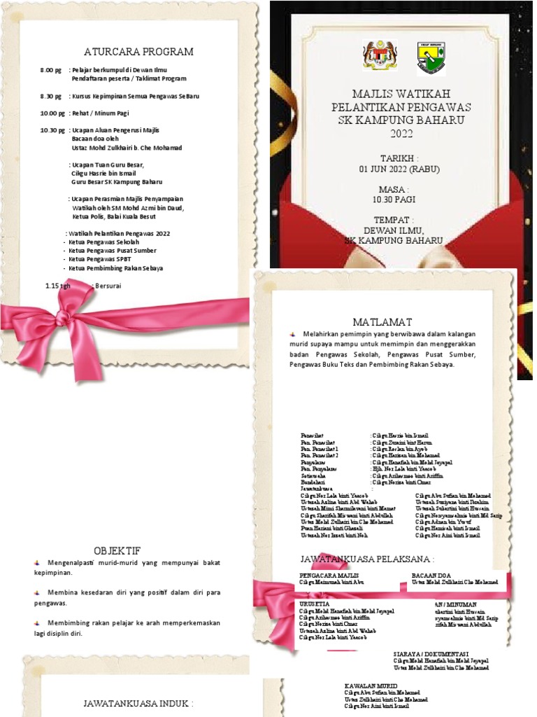 Pamplet Majlis Watikah 2021 | PDF