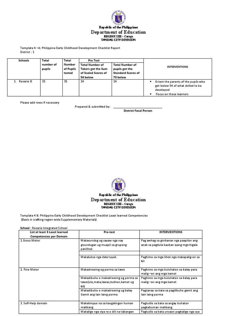 RosarioIS - PECD PRE TEST.2022 2023 | PDF