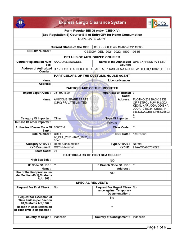 1Z59F7W98603336996 2 | PDF | Invoice | Supply Chain Management