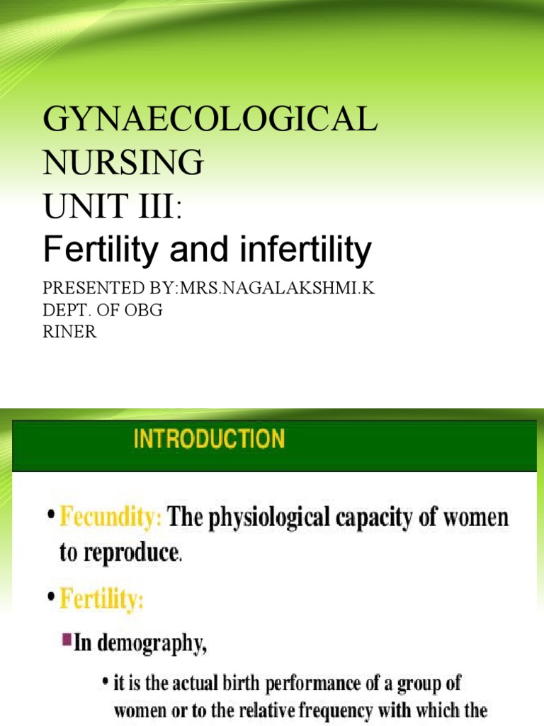 Fertility and Infertility | PDF | Social Science
