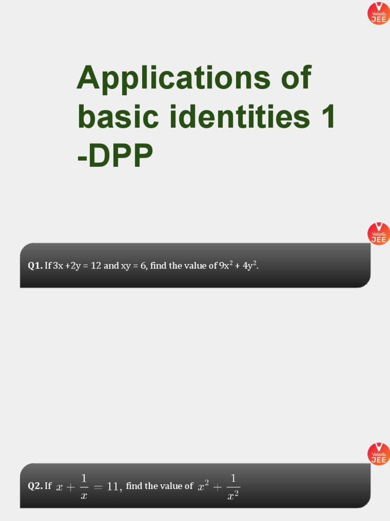 Basic Maths DPP | PDF | Mathematics | Elementary Mathematics