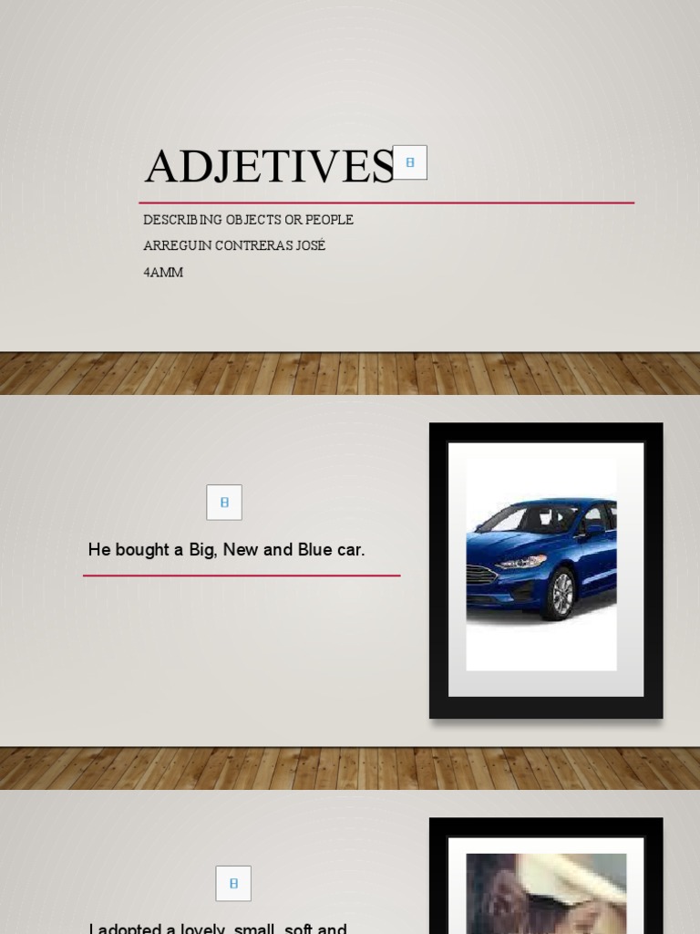 Adjetives | PDF