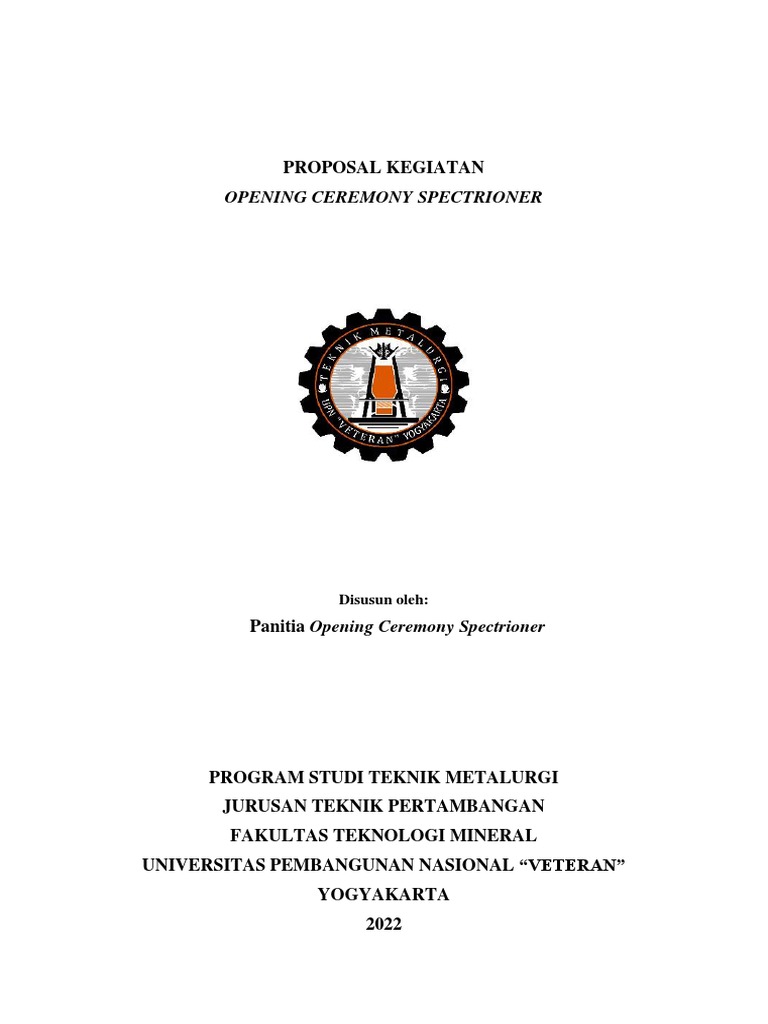 Proposal Opening Ceremony | PDF