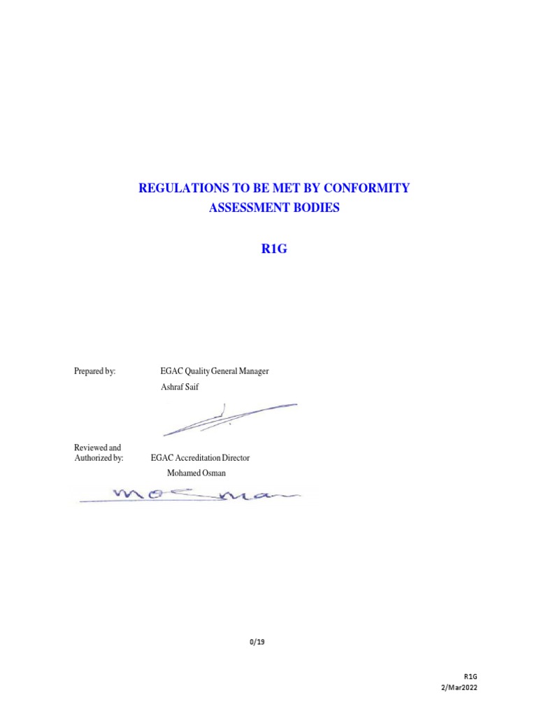 EGAC Regulation | PDF | Verification And Validation | Audit