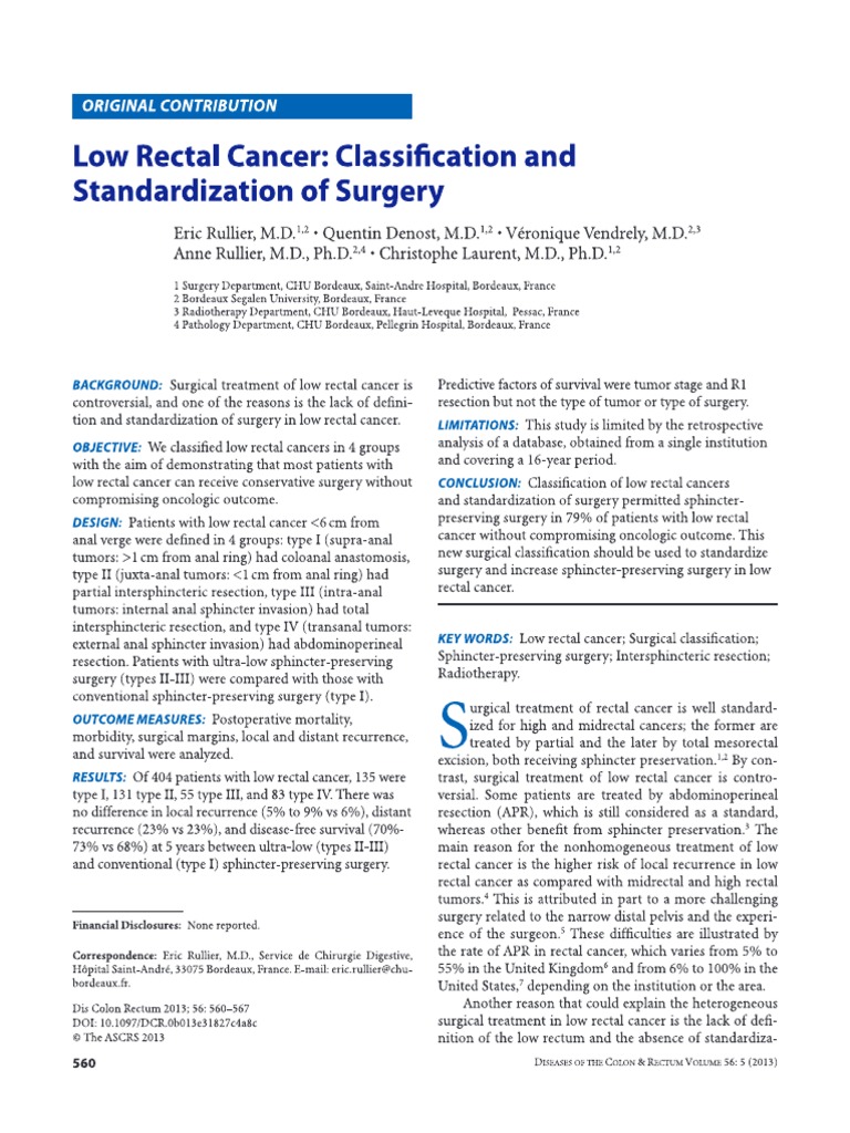 Roullier Classification | PDF
