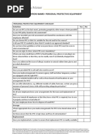 PPE Evaluation Form | PDF | Systems Engineering
