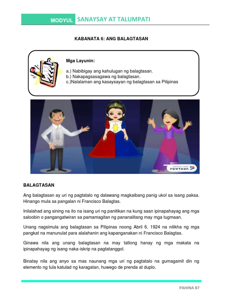 Kabanata 6 - Ang Balagtasan | PDF