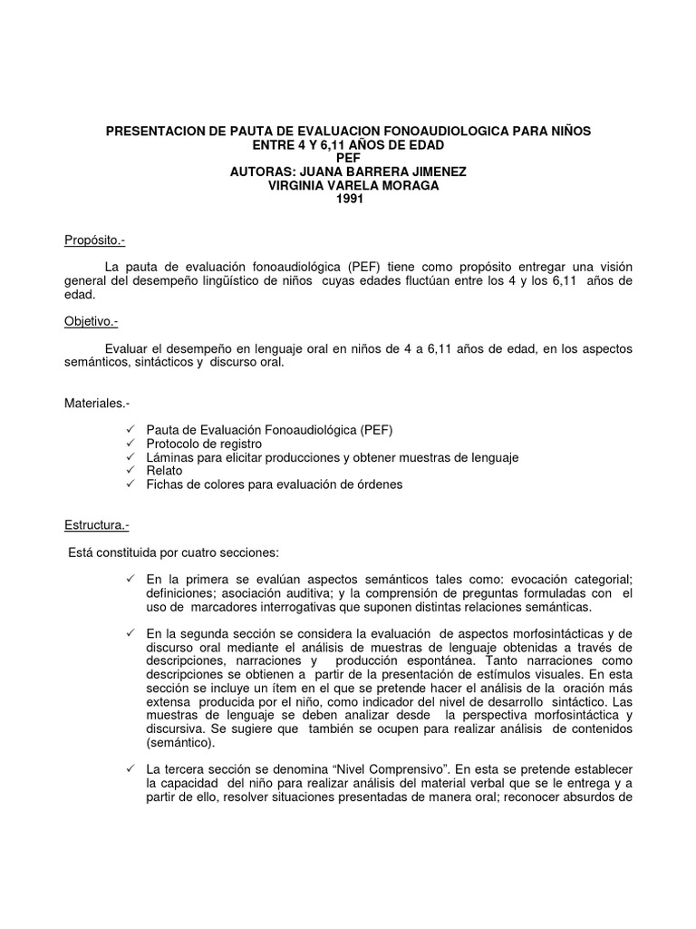 Pefe de 4 A 6 Años | PDF | Estudios de idiomas extranjeros