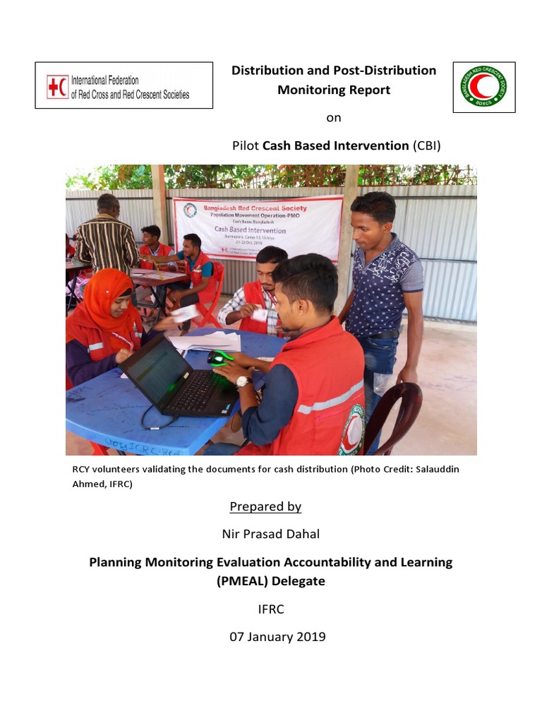 Cash Distribution Monitoring Report | PDF | Survey Methodology | Basic ...