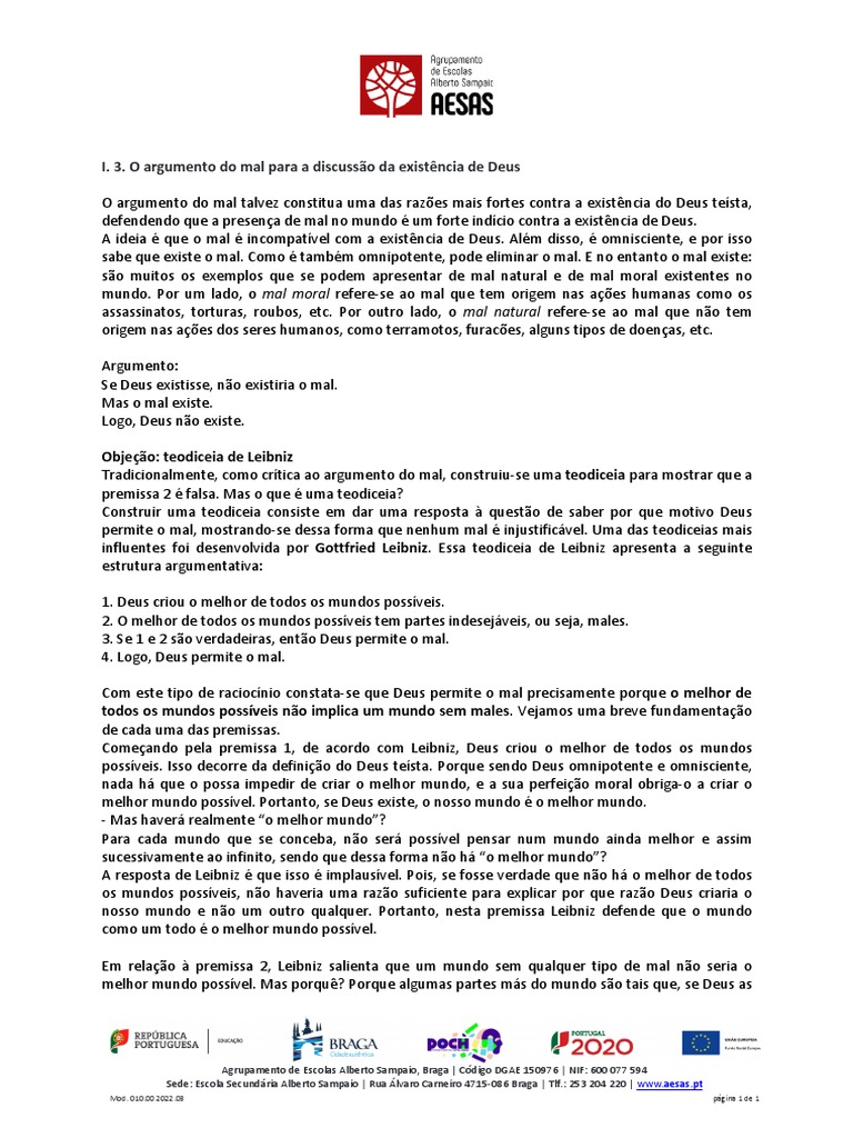 O Problema Do Mal | PDF