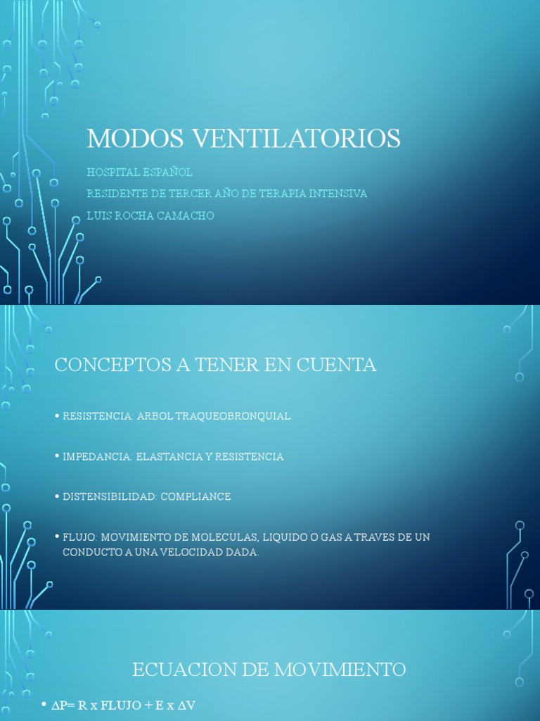 Modos de Ventilación Mecánica Invasiva | PDF