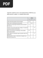 Adult Attachment Questionnaire (AAQ) | PDF