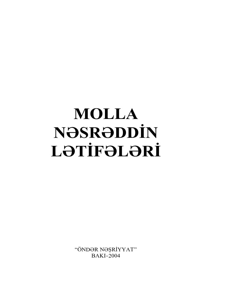 Molla Nesreddin Letife | PDF
