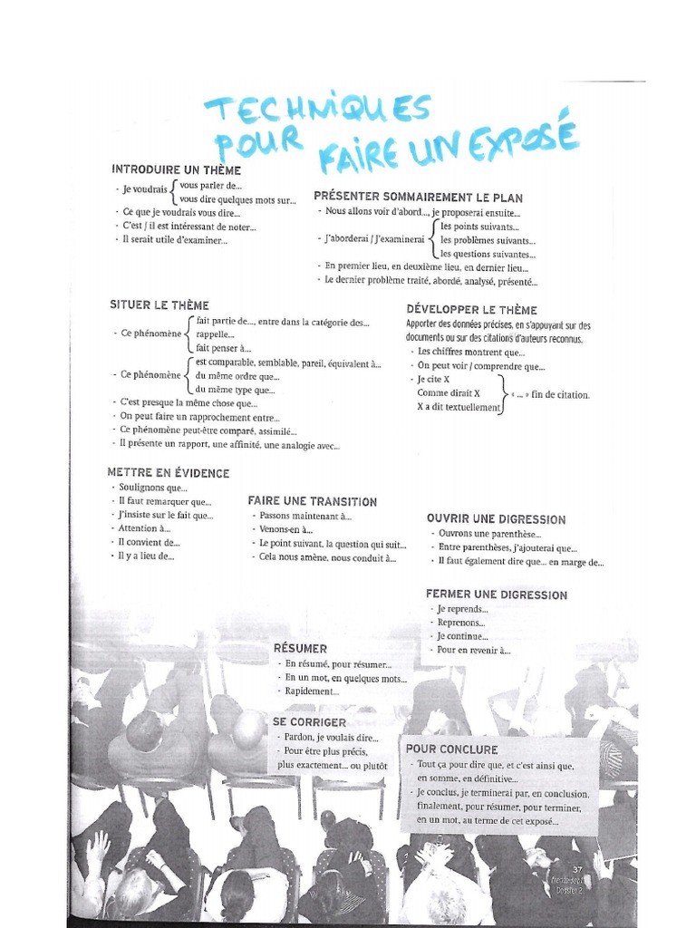Techniques Pour Faire Un Exposé | PDF