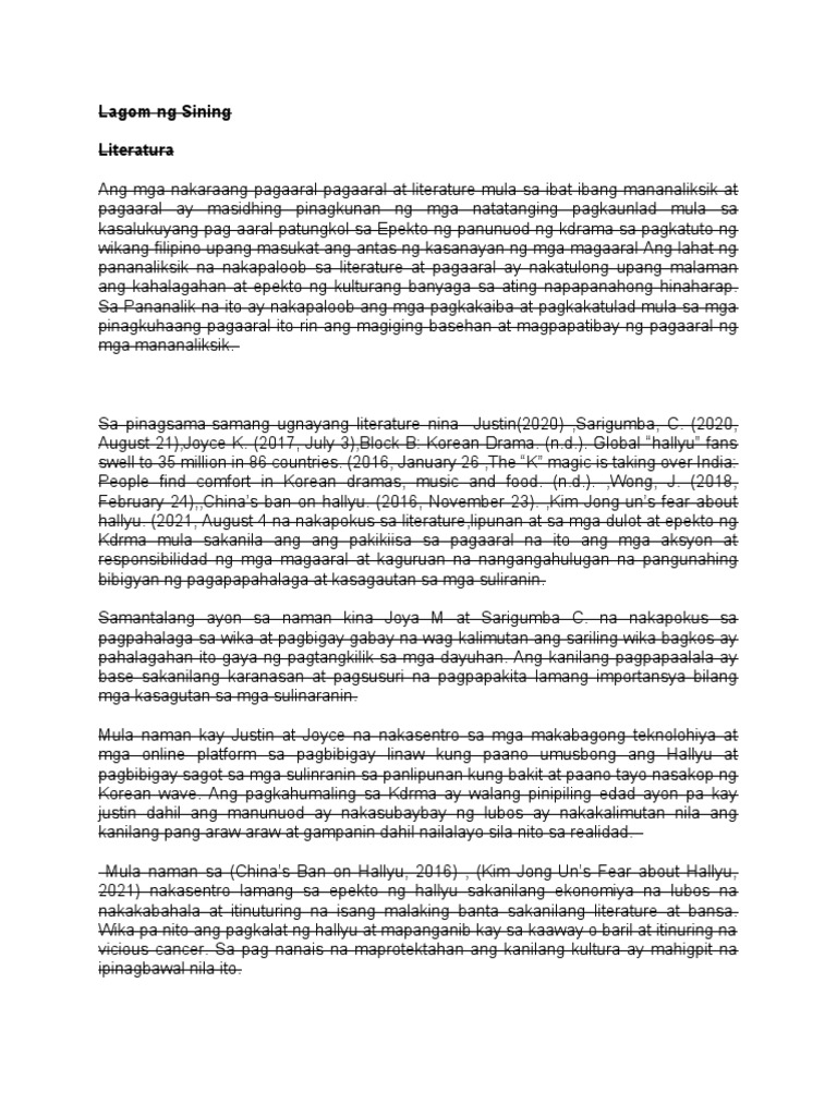 Lagom NG Sining | PDF