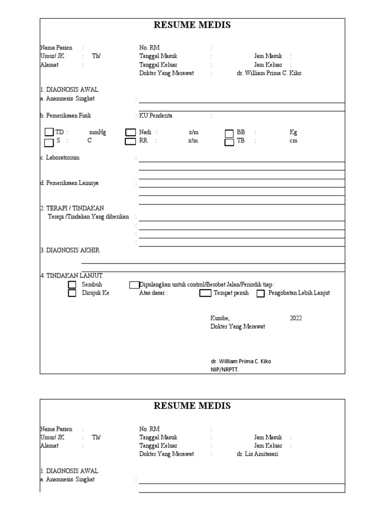 Resume Medis | PDF