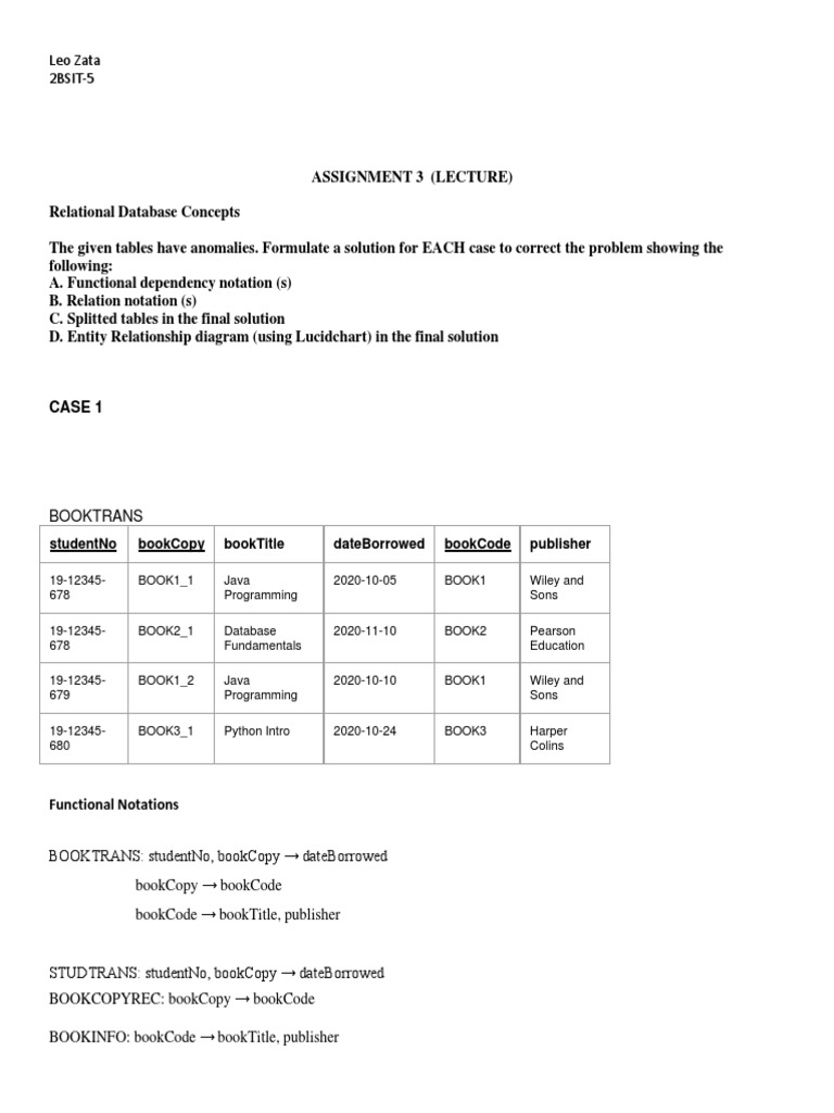 Zata Leo Assignment3lec | PDF | Notation | Systems Engineering