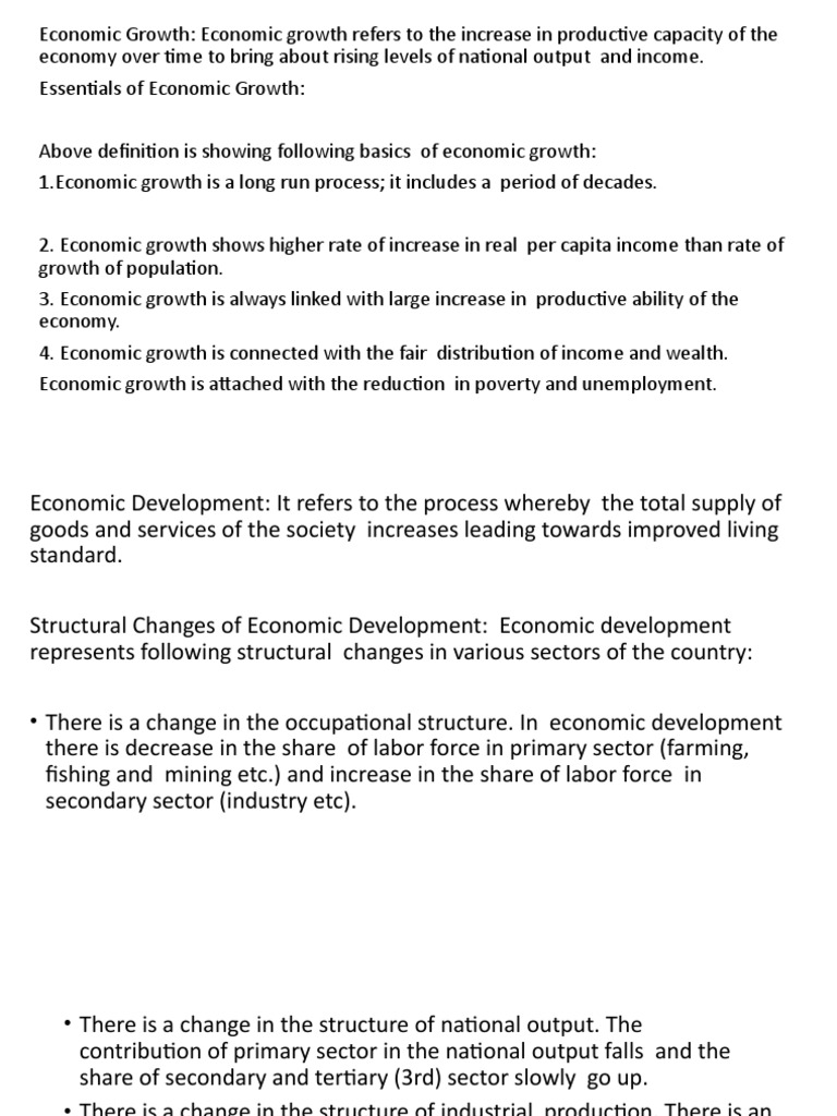 Lecture # 1 | PDF | Macroeconomics | Economic Growth