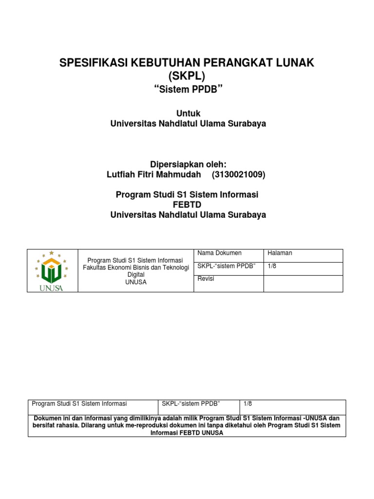 Skpl-APSI Lutfiah | PDF