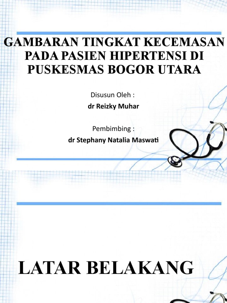 Mini Project - Gambaran Tingkat Kecemasan Pada Pasien Hipertensi | PDF ...