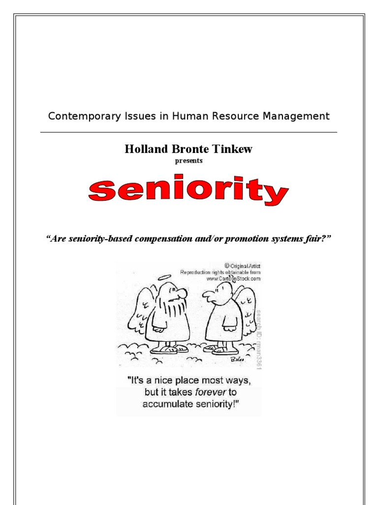 Cont Issues in HRM - Seniority File | PDF | Layoff | Employment