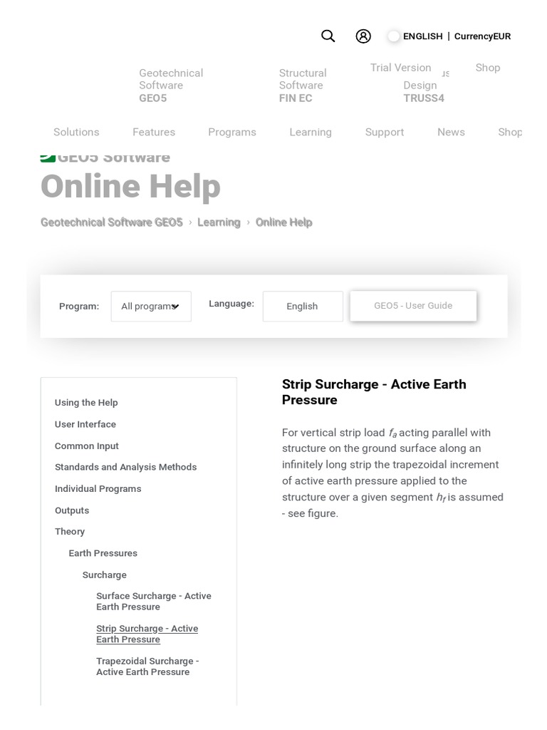Strip Surcharge GEO5 | PDF | Geotechnical Engineering | Civil Engineering