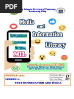 Evaluating Messages/images of Text | PDF | Communication | Information