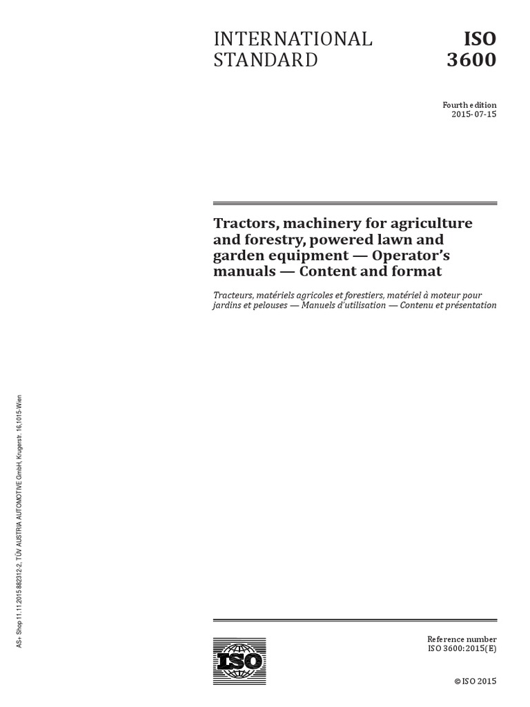 Iso 3600 - 2015 - 07 - 15 | PDF | International Organization For ...