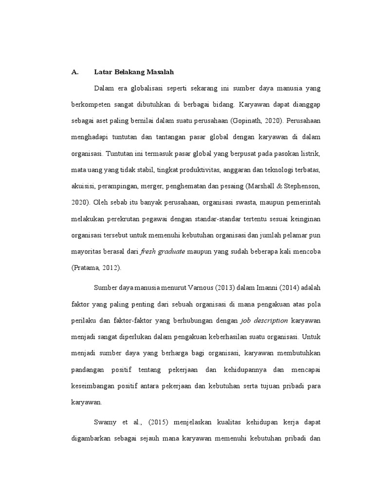 Contoh Proposal Metopen | PDF