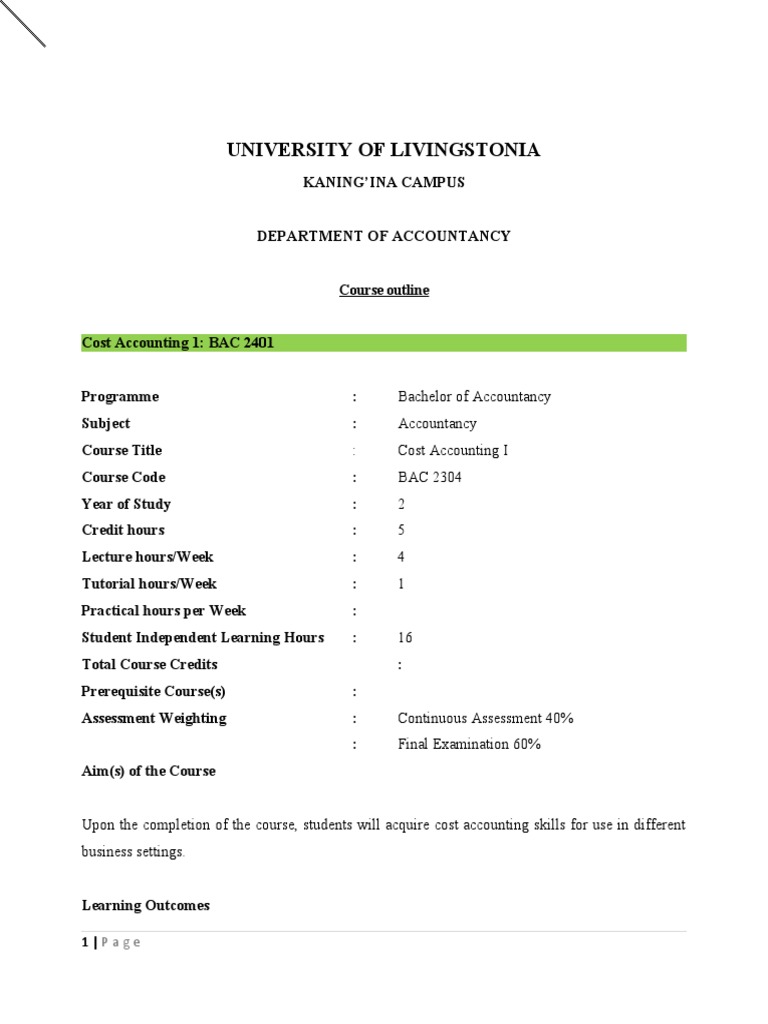 Cost Accounting 1 BBA 2020 Manual | Download Free PDF | Cost Accounting | Inventory