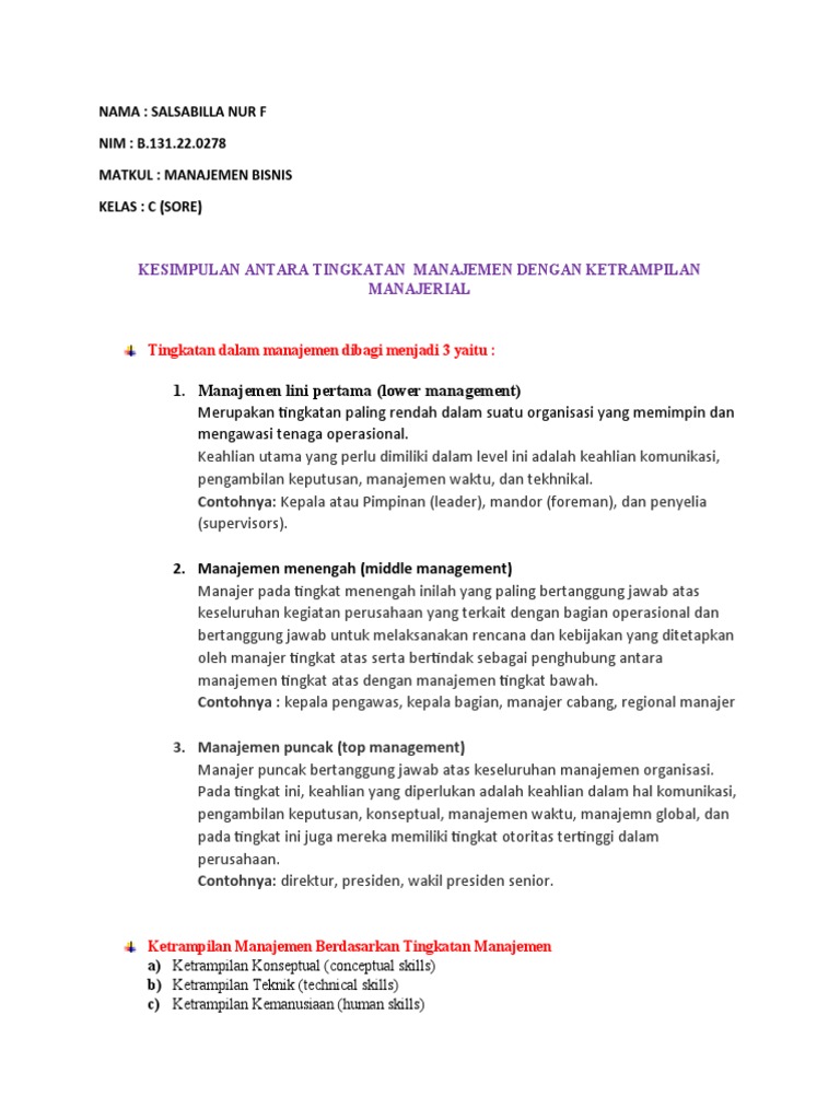 Resume Manajemen | PDF