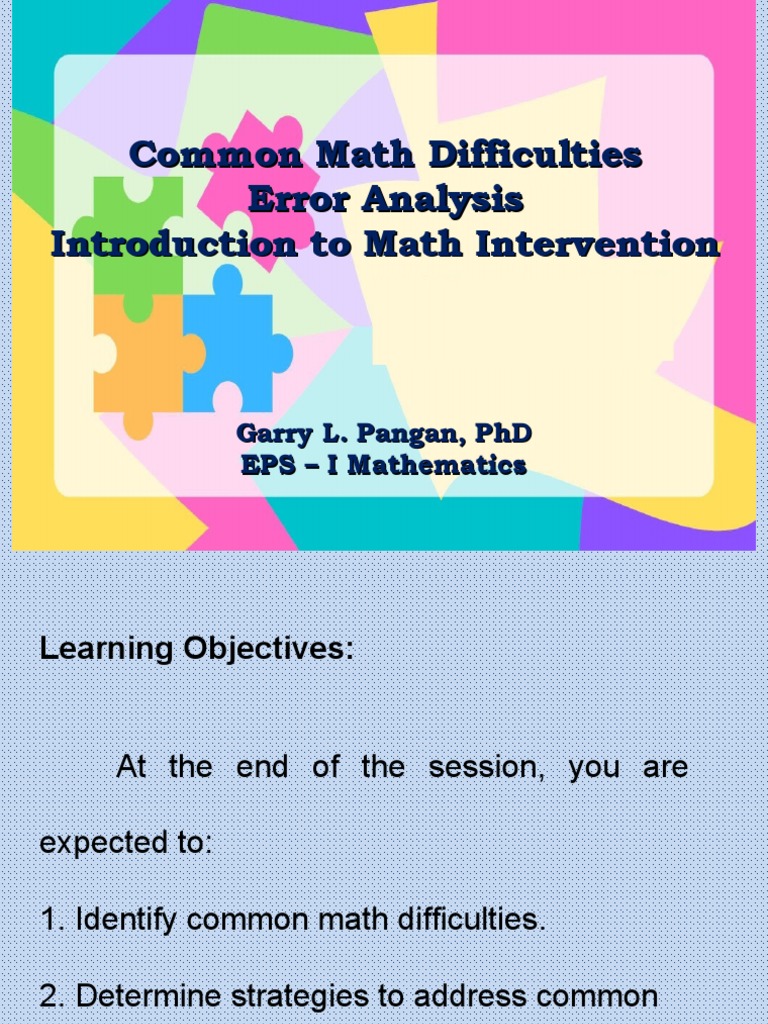 Sir Garry L. Pangan - Math Interventions | PDF