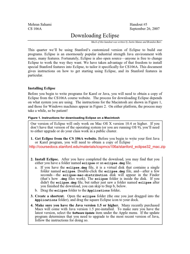 05 Downloading Eclipse | PDF | Java Virtual Machine | Java (Programming Language)