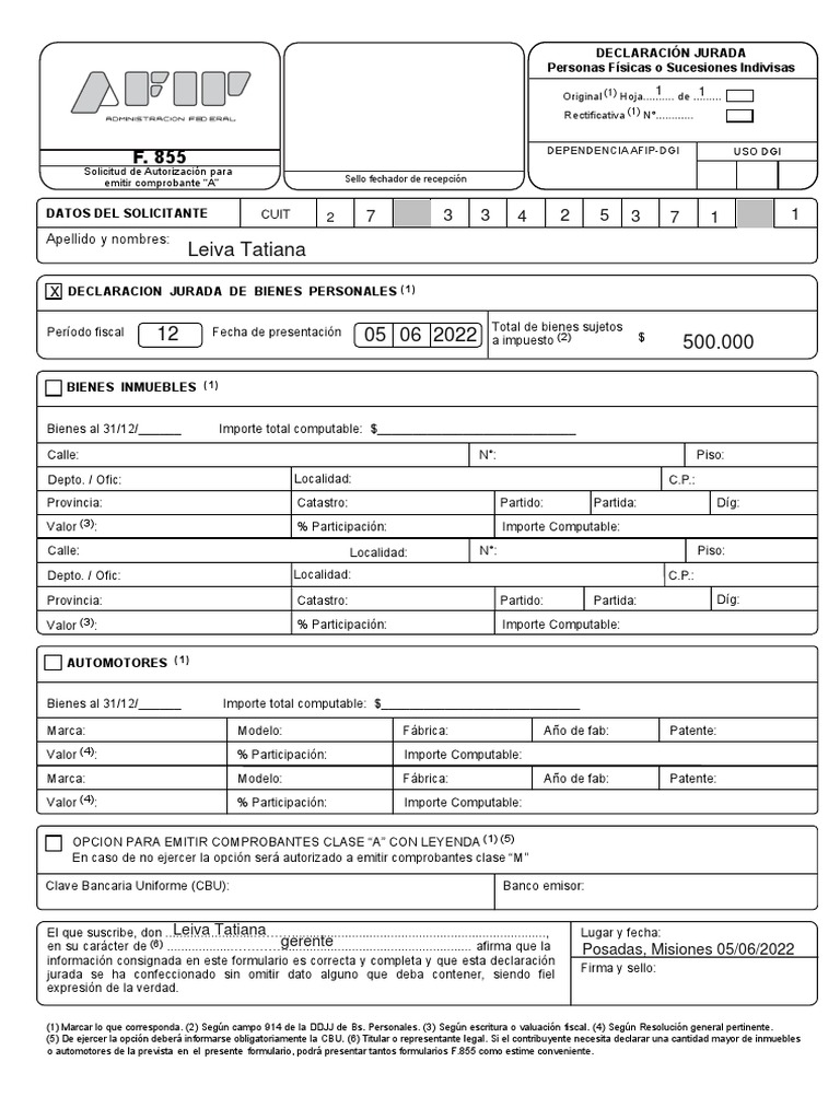 f855.pdf EVAS COMPROBANTE DE FACTURA | PDF