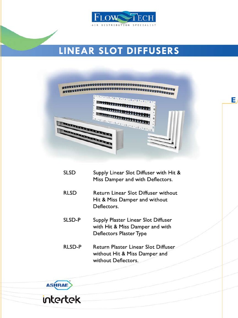E - Linear Slot Diffusers | PDF