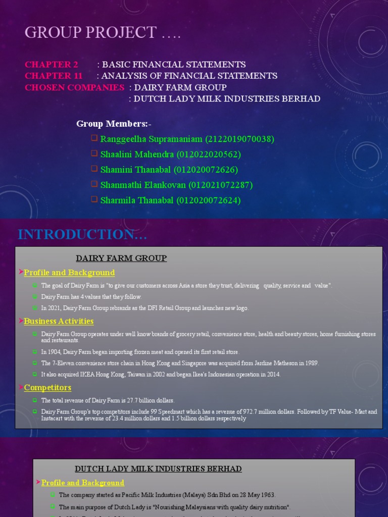 Group Project (POF) Slides | PDF | Revenue | Equity (Finance)