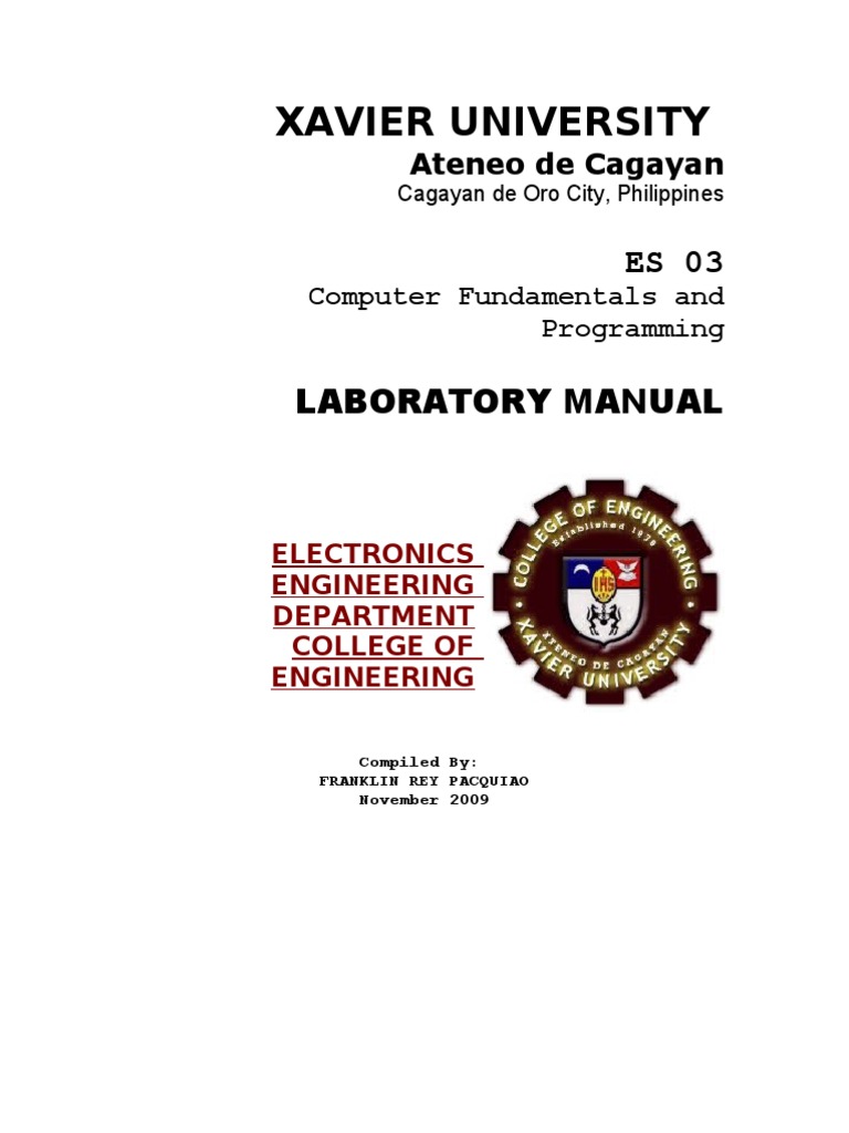 ES03 Lab Manual | PDF | Control Flow | Subroutine
